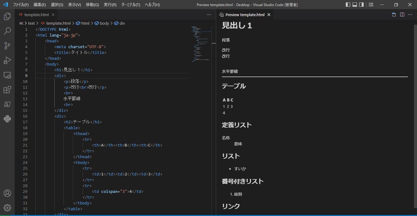 Vscodeでhtmlのプレビューを表示するショートカットキー 迷惑堂本舗