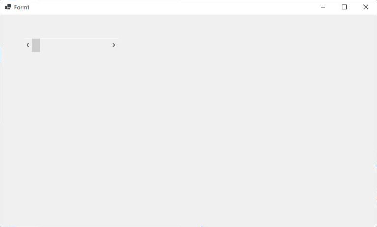 C#のWinFormsでHScrollBarのMaximum、LargeChangeとValueの関係について | 迷惑堂本舗