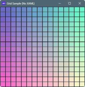 XAMLを使わないWPF入門13「Gridコントロール-動的」 | 迷惑堂本舗